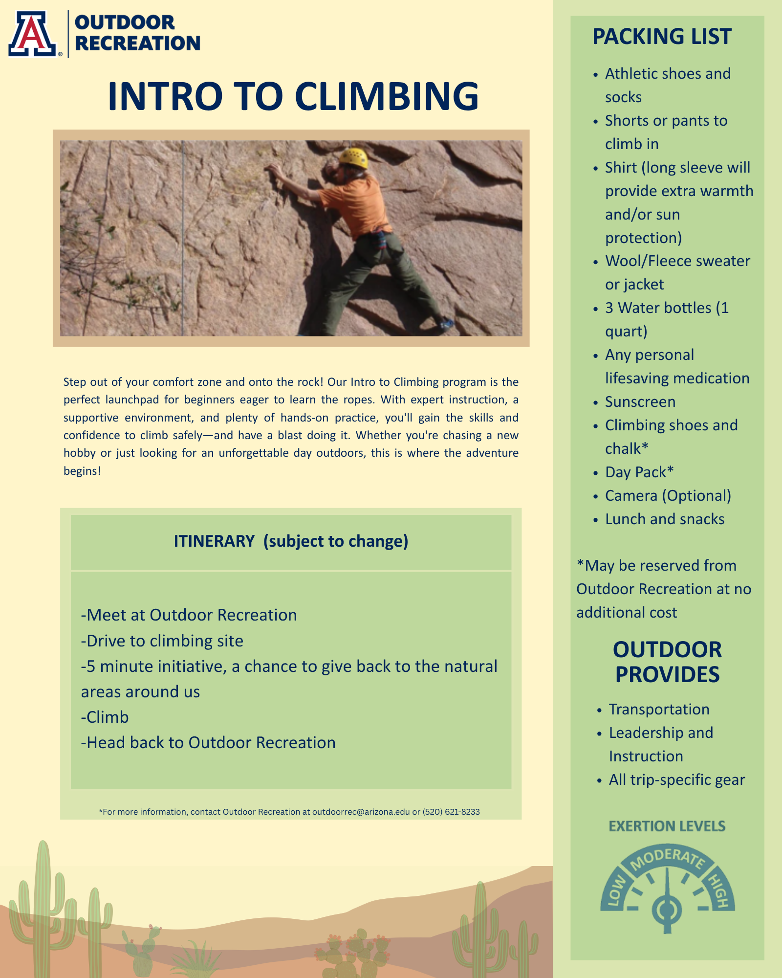 Intro to Climbing: Barnum Rock | Campus Recreation